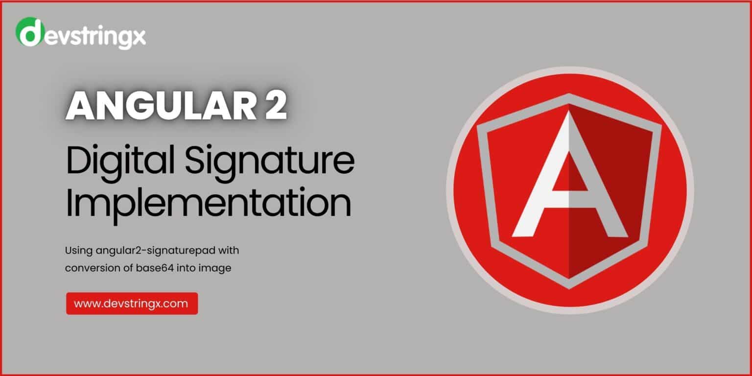 How to Implement Digital Signature Using Angular 2 Signaturepad?