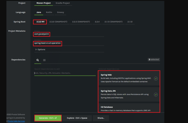 Spring Boot Crud Operation : Importance, Dependency | Devstringx