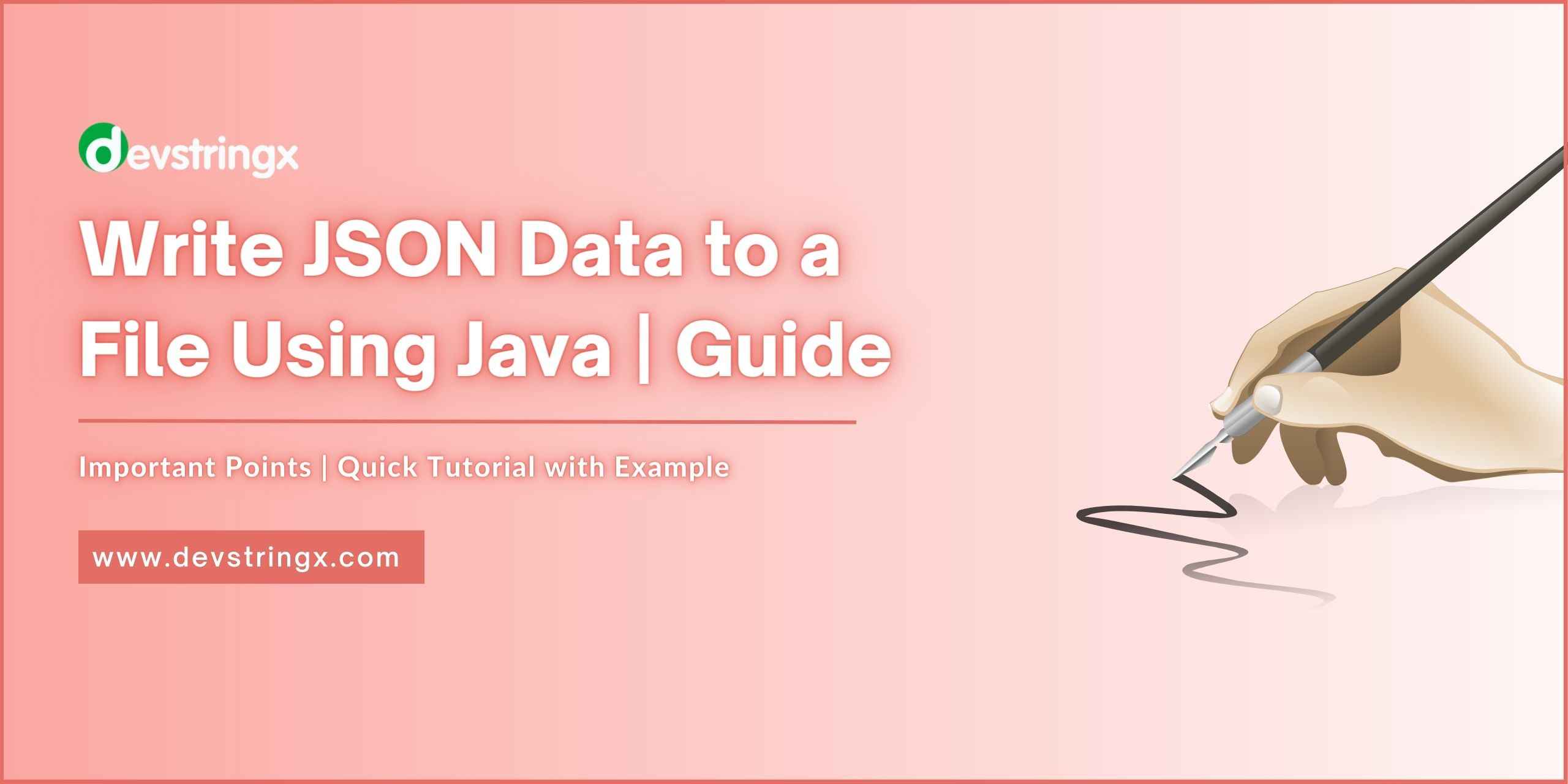How To Write JSON File Data Using Java DS
