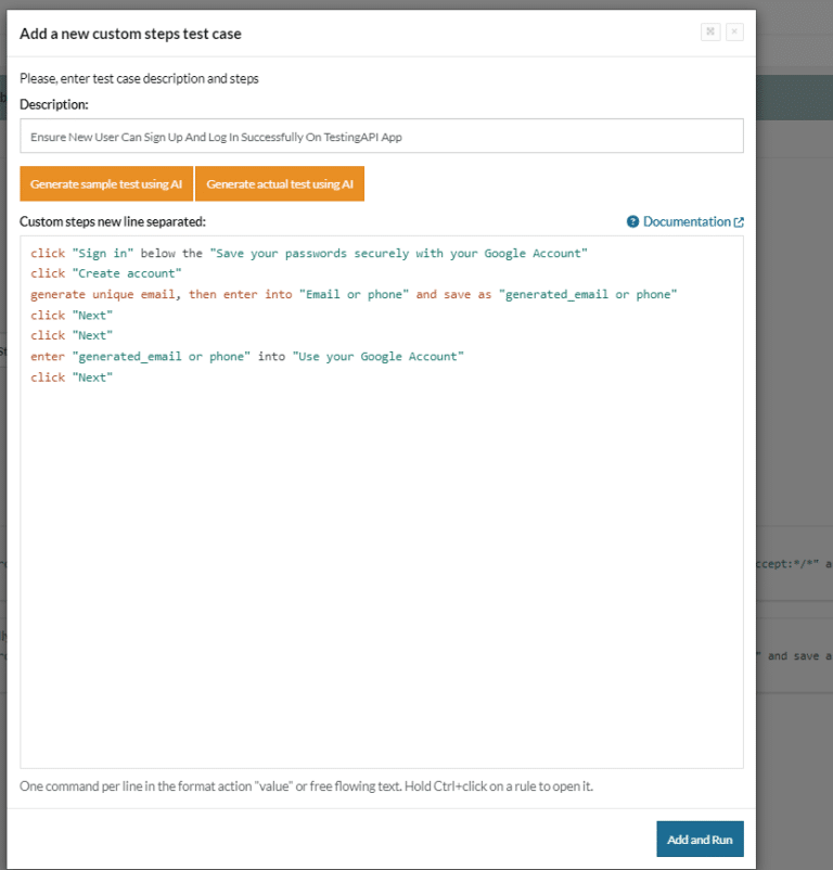 How to generate Test Cases using TestRigor? - Devstringx